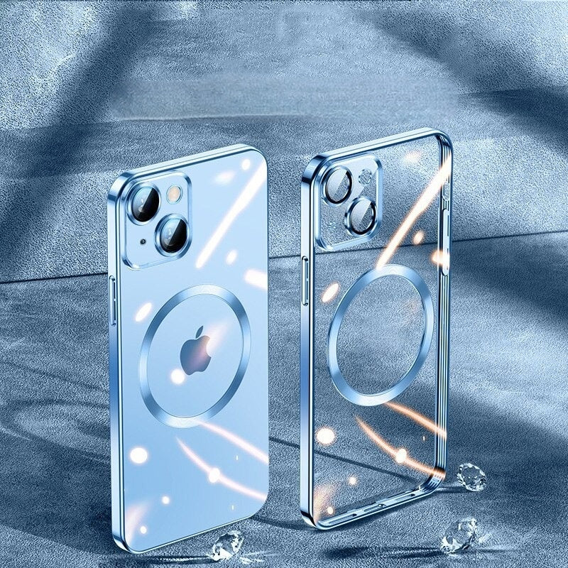 Magsafe Plating Transparent Case For iPhone 14 – CaseAnytime