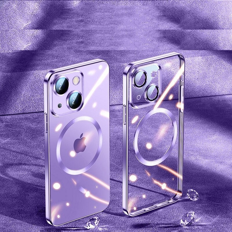 Magsafe Plating Transparent Case For iPhone 14 Plus – CaseAnytime